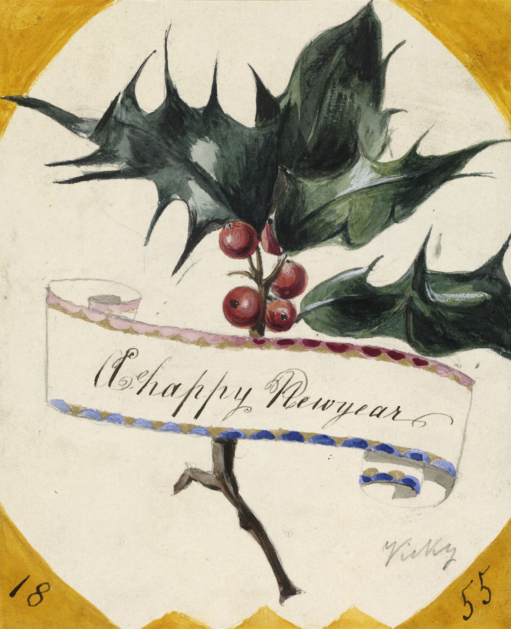 The history of the Christmas card – Queen.Victoria.Roses